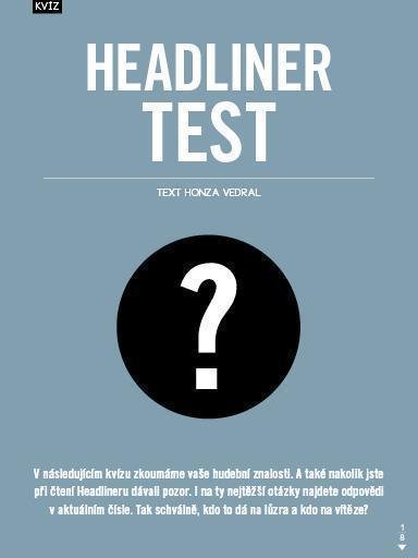 Headliner test | 2017-2 | Headliner